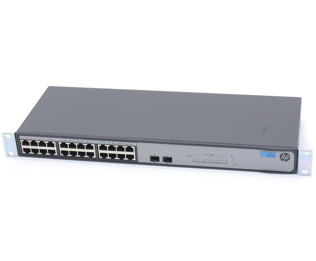 【楽天市場】hp 1420-24G-2SFP 24ポート1000BASE-T 2ポートSFPスロット搭載アンマネージドL2スイッチ ラッキング ...
