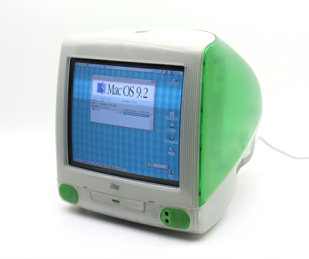【楽天市場】【JUNK】Apple iMac PowerPC G3 333MHz 96MB 6GB(IDE HDD) MacOS 9.2.2 ...