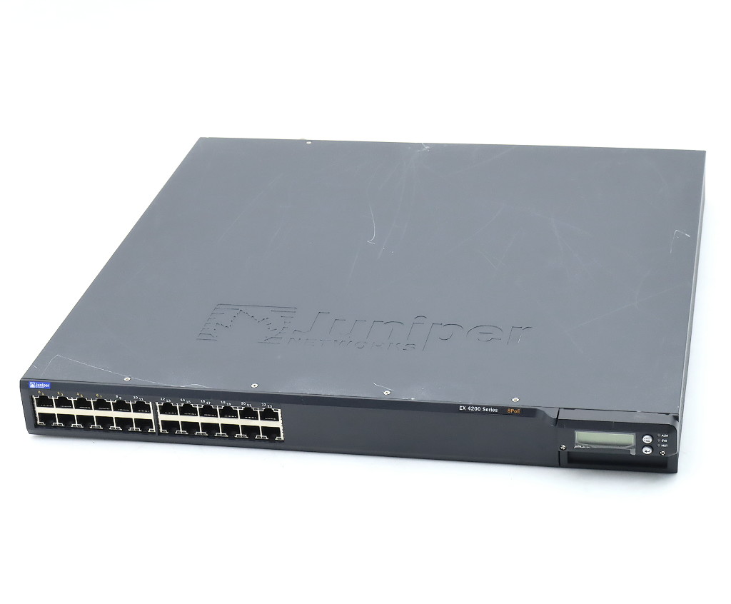 【楽天市場】Juniper EX4200-24T 24ポート1000BASE-T (うち8ポートPoE対応) L3スイッチ JUNOS Ver ...