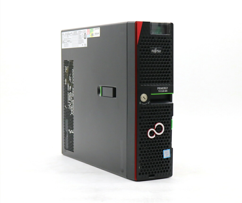 【楽天市場】富士通 PRIMERGY TX1320 M4 Xeon E-2124 3.3GHz 8GB 300GBx2台(SAS2.5インチ ...