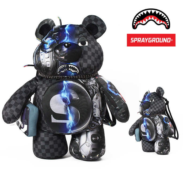 【楽天市場】SPRAY GROUND スプレイグラウンド CYBORG BEAR BACKPACK リュック サック リュックサック メンズ ...
