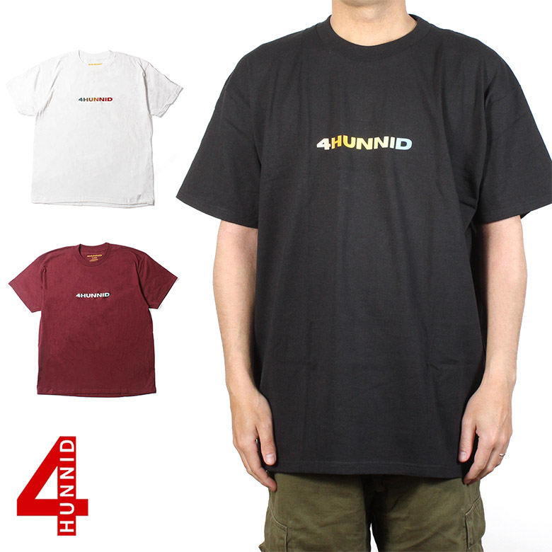 【楽天市場】【40%OFF】4Hunnid フォーハニッド 4HUNNID COLORS LOGO TEE Tシャツ ティーシャツ TEE ...