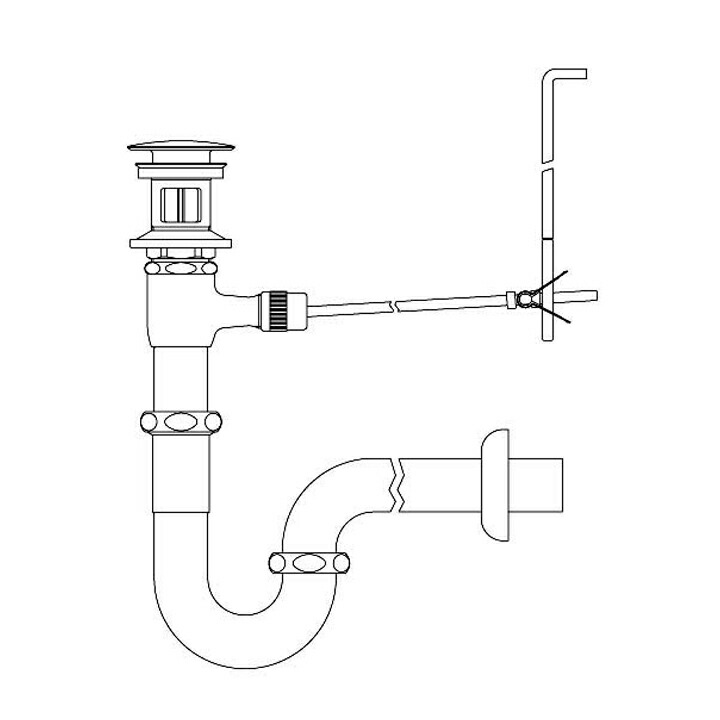 【楽天市場】【LF-260PAC】リクシル 洗面器・手洗器用セット金具 ポップアップ式排水金具(呼び径32mm) 壁排水Pトラップ(排水口カバー付) LIXIL：コンパルト 楽天市場店