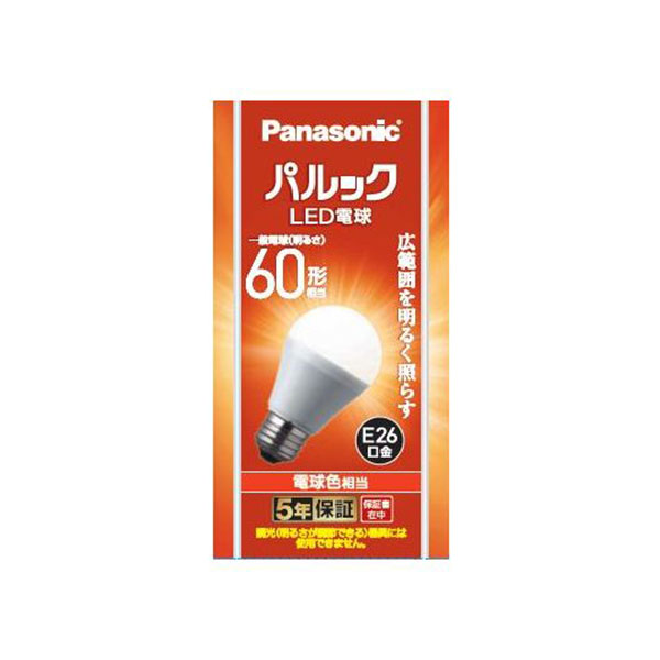 【楽天市場】【LDA7L-G/K6】パナソニック パルック LED電球 7.0W（電球色相当） 60形相当 LDA7LGK6 【panasonic】：コンパルト 楽天市場店