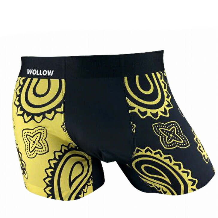 【楽天市場】メンズ ボクサーパンツ WOLLOWワロー W-38 黄 イエロー 速乾履き心地重視ボクサー：コンプリート楽天市場店