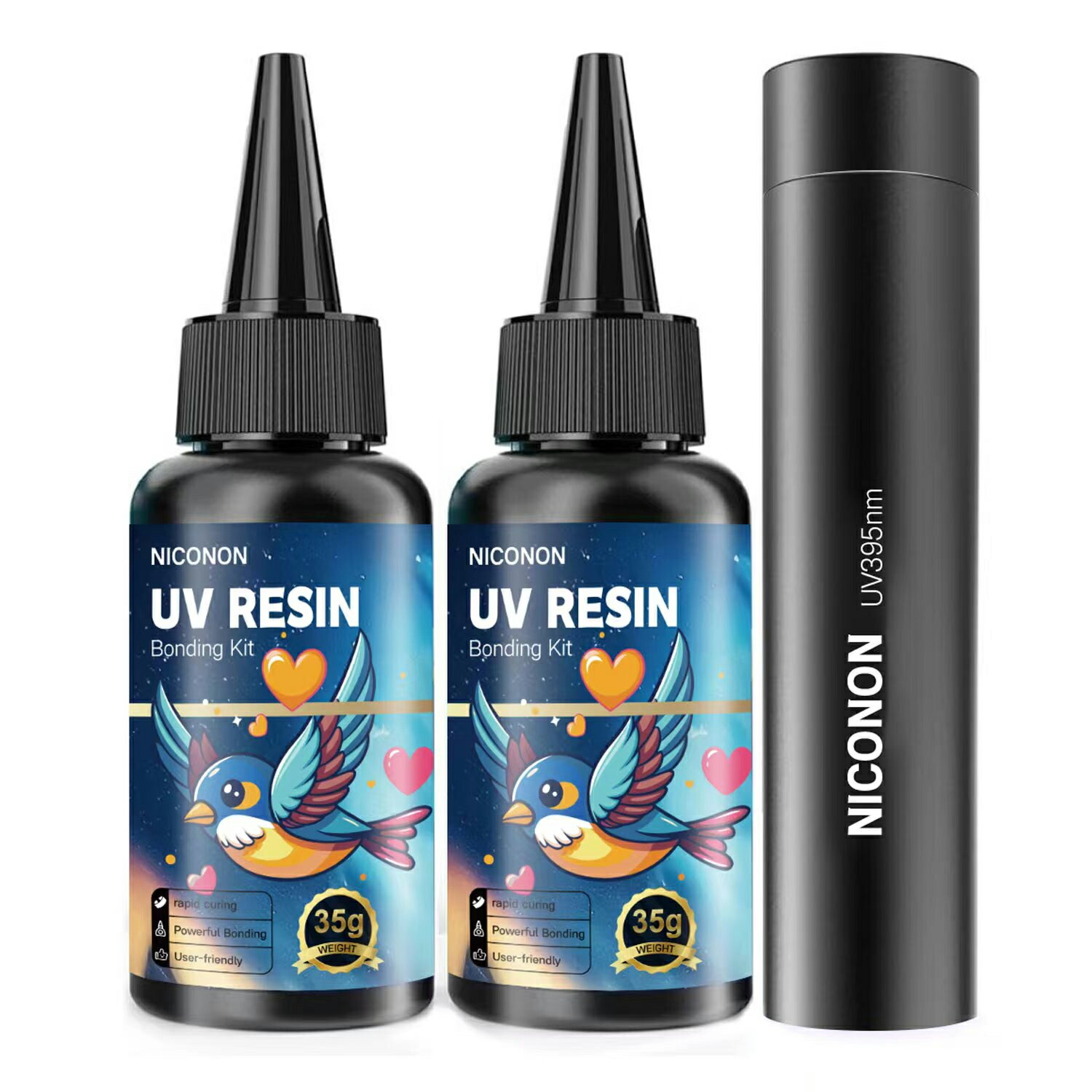 【楽天市場】【接着用レジン液】 UV接着剤 強力 UV硬化 UVライト 接着剤 35g 多用途 瞬間 UV硬化 クリア 透明 レジン 紫外線 充電可能 UV 懐中電灯付き 金属/プラスチック ...