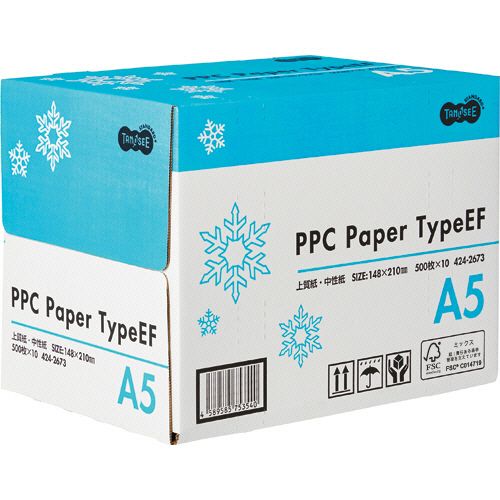 【楽天市場】TPS PPC Paper Type EF A5 1箱(5000枚:500枚×10冊)(PPCEF-A5) 目安在庫= ：コンプ ...