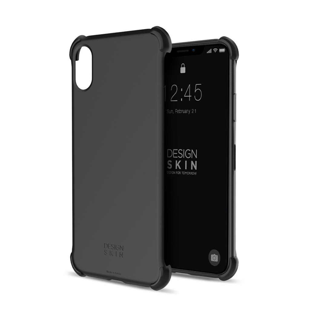 【楽天市場】DESIGNSKIN DESIGN SKIN iPhone XS / X CORNER CASE マットブラック ...