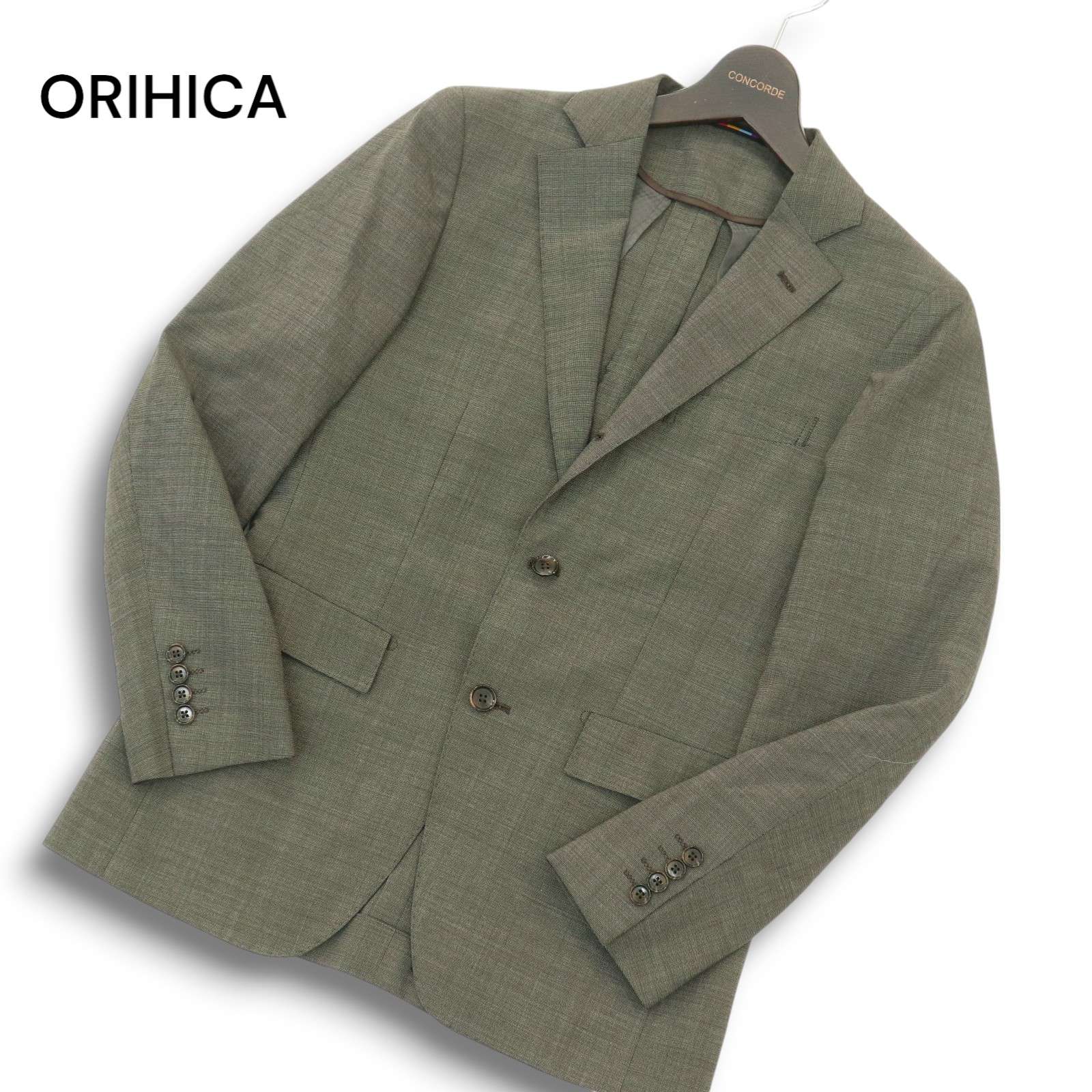 【楽天市場】ORIHICA オリヒカ 春夏 背抜き★ SOLOTEX ストレッチ アンコン テーラード ジャケット Sz.SS メンズ ビジ ...