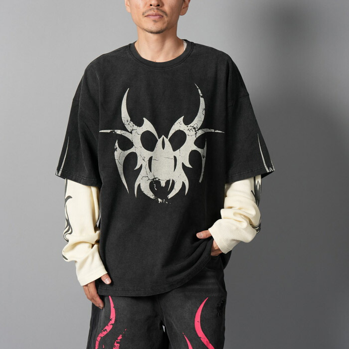 【楽天市場】Chew Forever / チューフォーエバー / Roach Layered Longsleeve / ローチ レイヤード ...