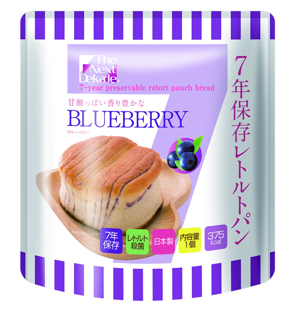 【個人宅様配送費別】The Next Dekade 7年保存レトルトパン　ブルーベリー　50個入り　07RB03 楽天市場】【個人宅様配送可】The Next Dekade 7年保存レトルトパン