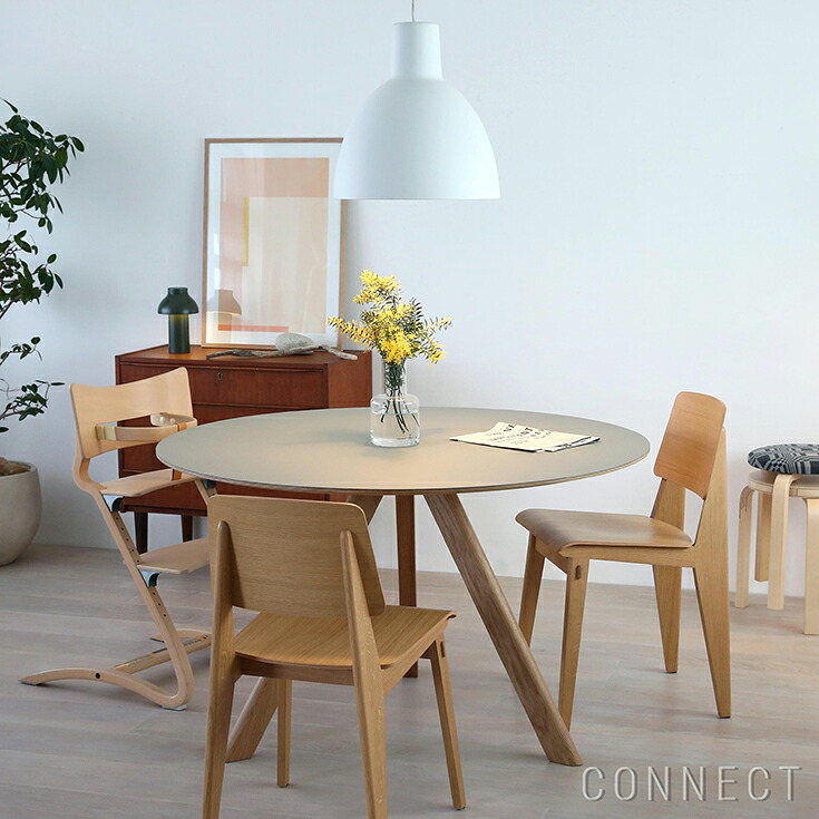 【レビュー特典付き】HAY（ヘイ） / CPH 20 ROUND（ラウンド） / Φ120cm / グレーリノリウム / 4〜5人用 / テーブル
