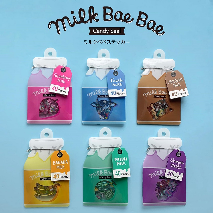 【楽天市場】送料無料 1907M「Milk Bae Bae Candy Seal-ミルクべべステッカー ：クークー