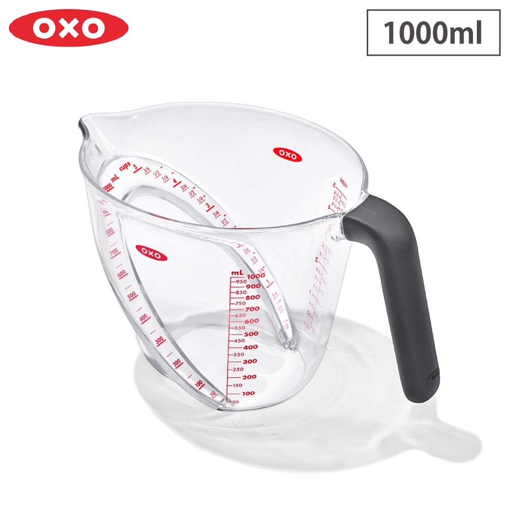 【楽天市場】オクソー アングルドメジャーカップ 大 1000ml OXO 05078092【 計量カップ 1L 耐熱 レンジ メジャーカップ キッチン 食洗機対応 】：クッキングクロッカ 楽天市場店