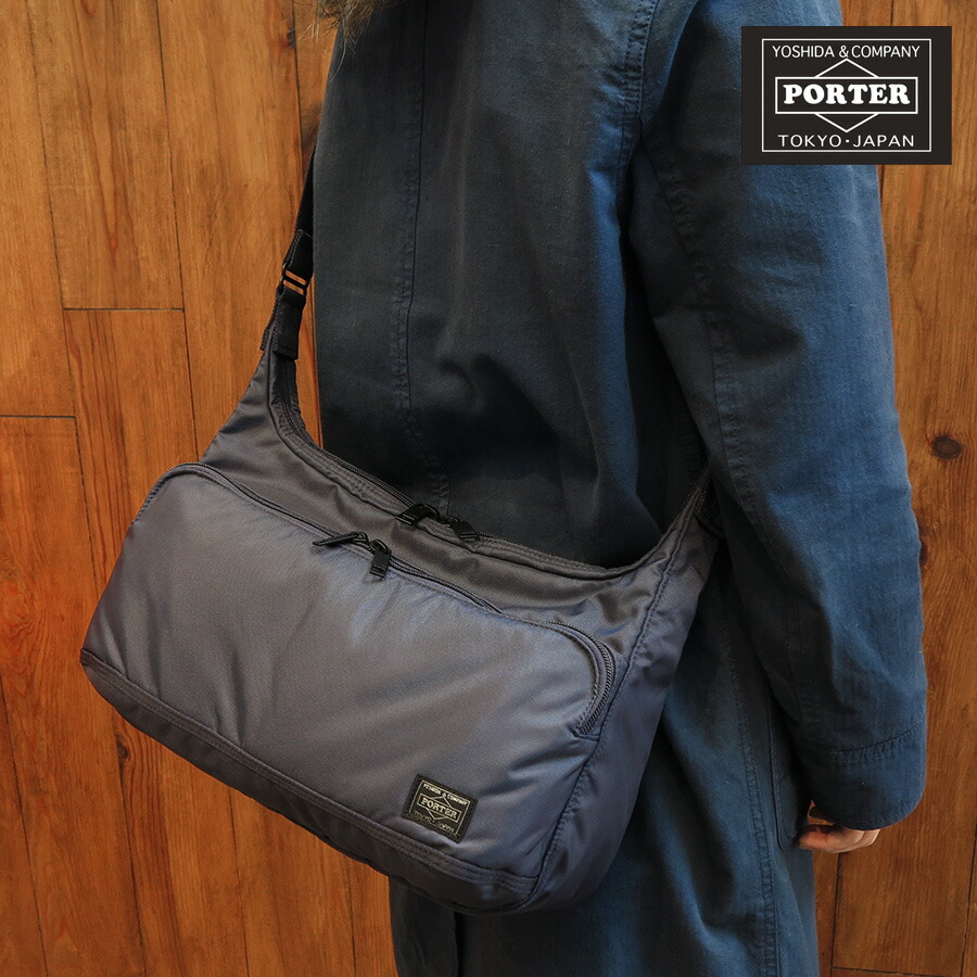【楽天市場】【選べるノベルティ付】 ポーター フラッシュ 横型ショルダーバッグ （カラー：ネイビー） 689-05938 吉田カバン PORTER FLASH | ギフト プレゼント：COOL CAT