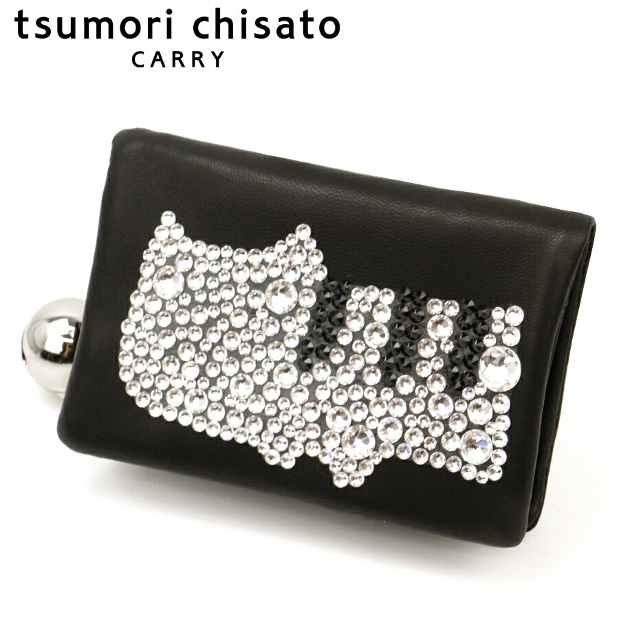 【楽天市場】【選べるノベルティ付】 tsumori chisato ツモリチサト キラネコ 折り財布 （カラー：ブラック） 57332 ...