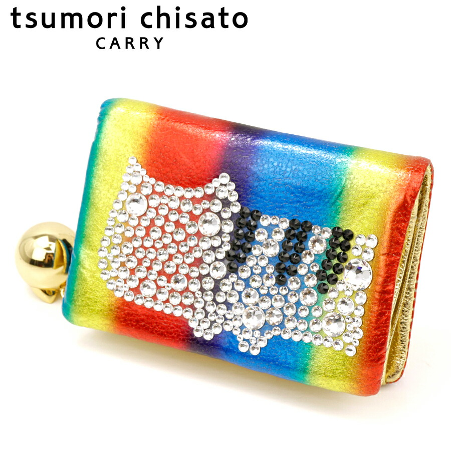 【楽天市場】【選べるノベルティ付】 tsumori chisato ツモリチサト キラネコ 折り財布 （カラー：マルチ） 57332 ...