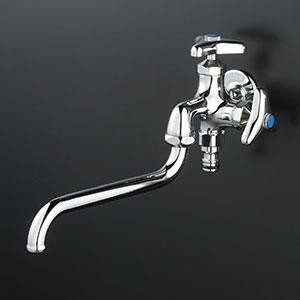 【楽天市場】KVK K21SPJ 屋外ホース接続ニップル付二口自在水栓 給水栓及びボールタップ類：住宅設備機器のcoordiroom