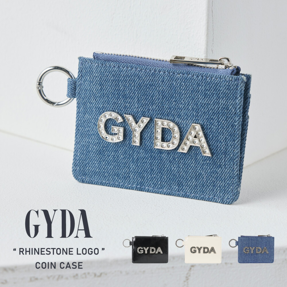【楽天市場】GYDA ジェイダ コインケース カードケース GY-W292 ラインストーンロゴ レディース ブランド ギフト プレゼント 贈り物：サンアート公式楽天市場店