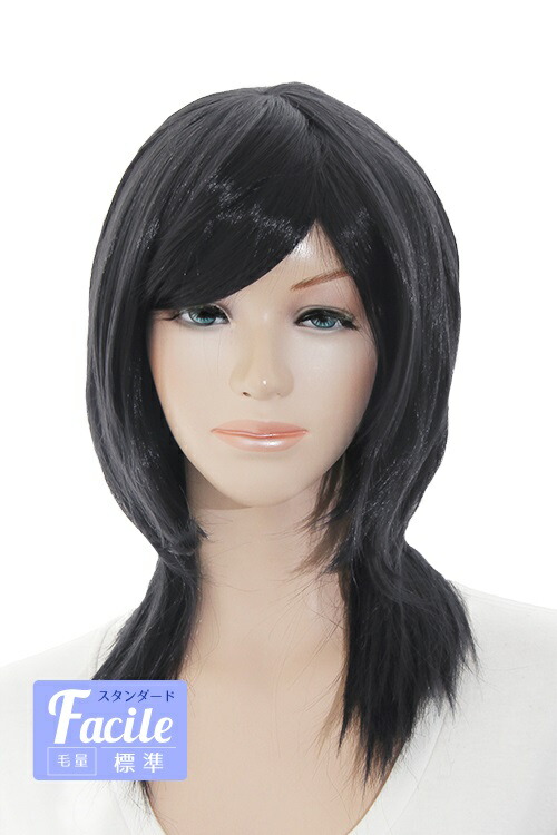 【楽天市場】コスプレウィッグ ウルフレイヤー【レイヴンブラック】【ウィッグネット付】コスプレウィッグ 耐熱 パーティー コスチューム 変装 ...