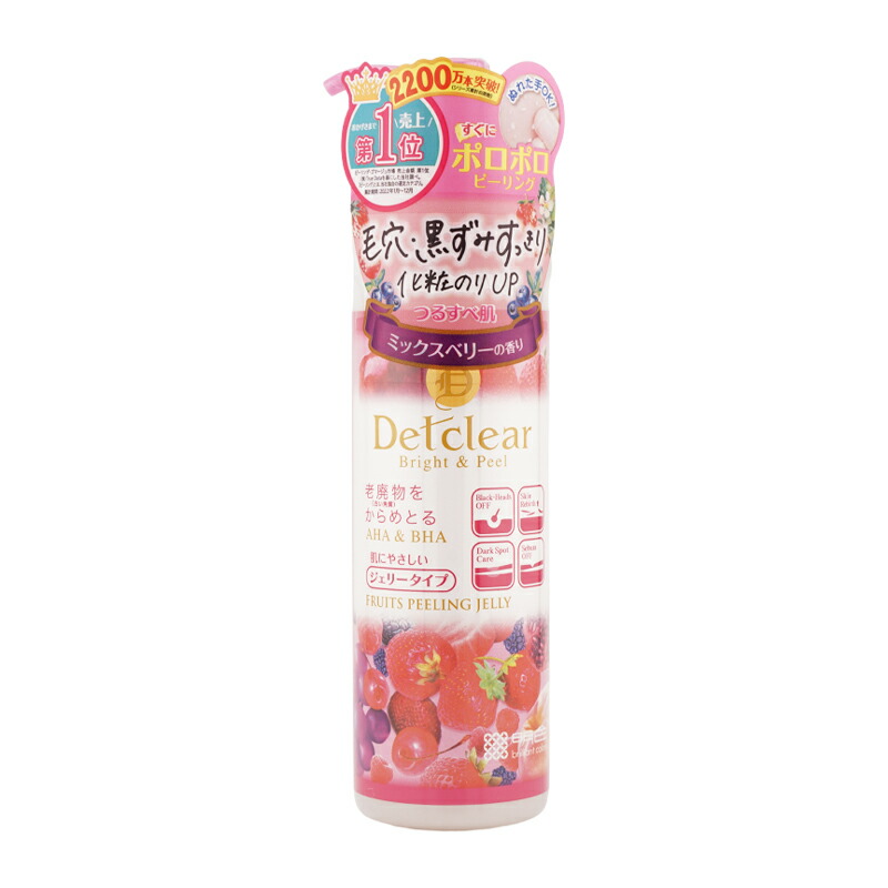 【楽天市場】明色化粧品 DETクリア ブライト＆ピール ピーリングジェリー ミックスベリーの香り 180mL 毛穴 黒ずみ[ギフトラッピング対応]：コスメ21
