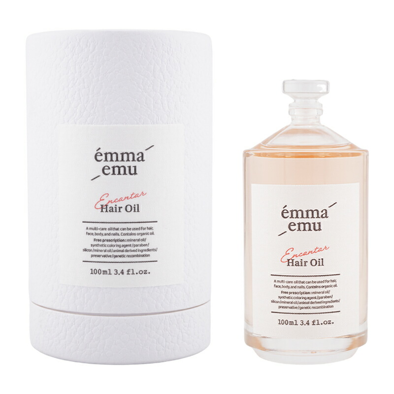 【楽天市場】emma emu エマ エミュー エンカンタール ヘアオイル 100ml ピオニー&ムスク ヘアスタイリング剤 ボディオイル ネイルオイル[ギフトラッピング対応]：コスメ21