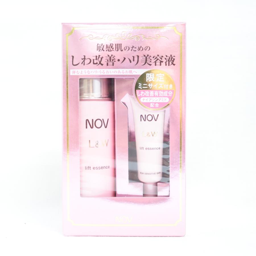 【楽天市場】【☆送料無料☆】(箱汚れ) ノエビア NOV ノブ L&W リフトエッセンス 限定セット 本体28g 見本品5g スキンケア 化粧品 美容液 セット 4934651516367 ...