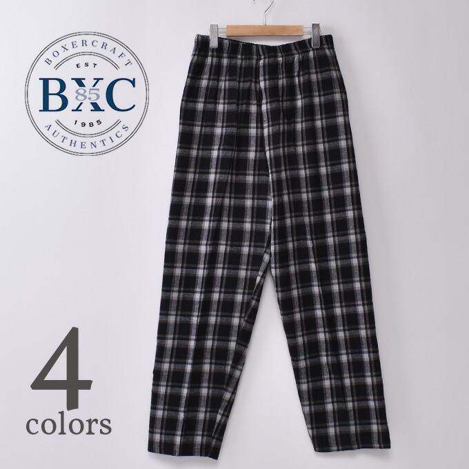【楽天市場】【BOXERCRAFT】ボクサークラフトFLANNEL EASY PANTS フランネルイージーパンツ全4色：Cott