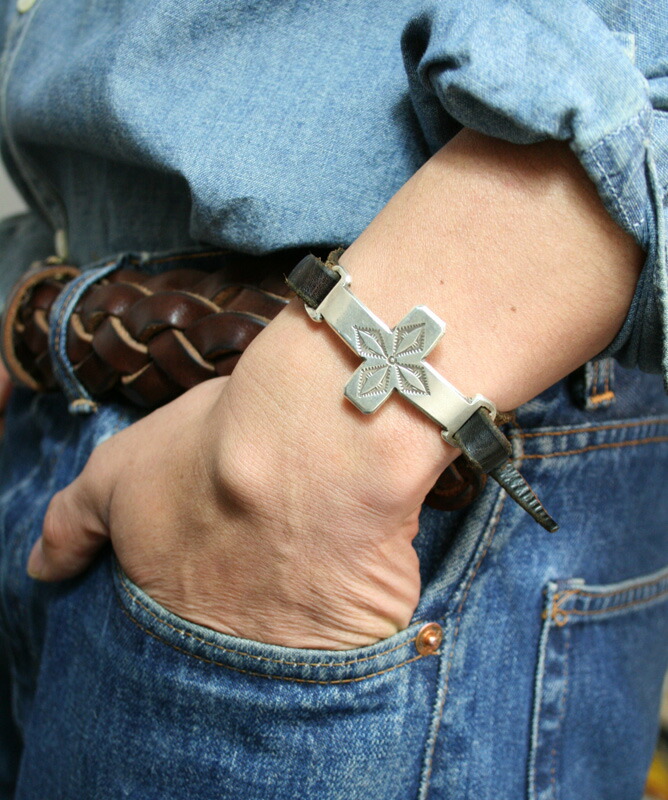 【楽天市場】【JACK WALKER】ジャックウォーカーsilver & leather bracelet #04シルバーブレスレット：Cott