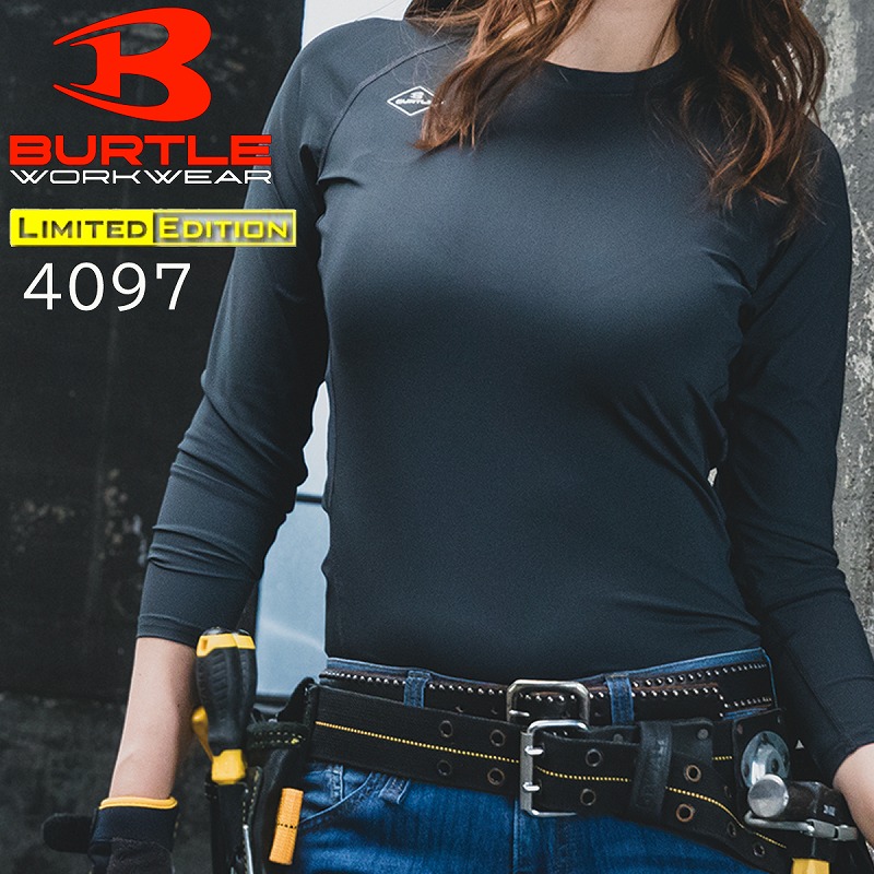 【楽天市場】2025 バートル BURTLE 4097 アイスフィテッド 長袖 Tシャツ コンプレッション ストレッチ 冷感 吸汗速乾 消臭テープ UVカット 通気メッシュ ナイロン 送料無料 ...