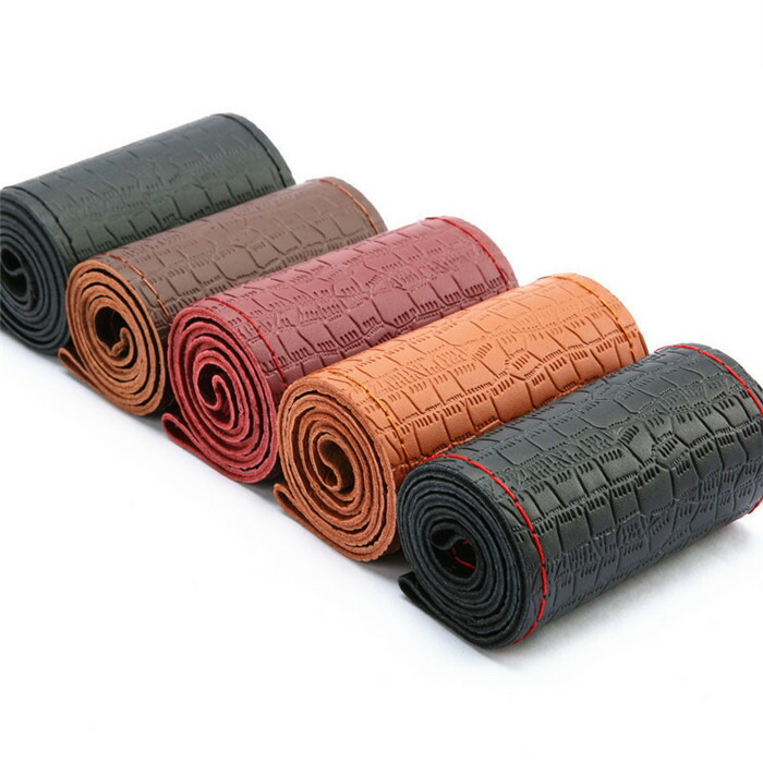 【楽天市場】【クーポンで10％OFF】 ハンドルカバー ステアリングカバー 手縫い 編み込み 牛革 本革 革 レザー 自動車用 軽自動車 撥水 ...