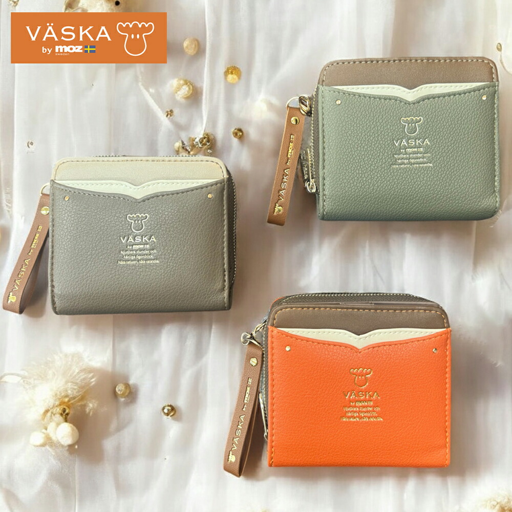 【楽天市場】【お買い物マラソンクーポン対象】VASKA by moz ベスカバイモズ シルフィー ラウンドファスナー札入れ モズ モズ財布 ...