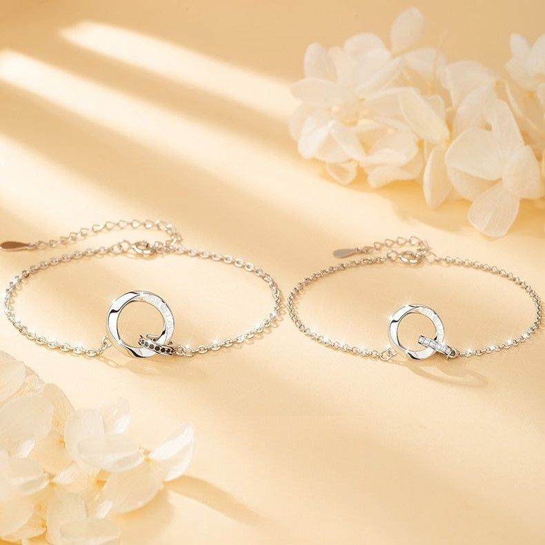 【楽天市場】ペアブレスレット ペアルック カップル お揃い 金属アレルギー対応 ペア ブレスレット シルバー S925 2個セット 送料無料 Nicoiro ニコイロ 【NSPB12】：ペア ...