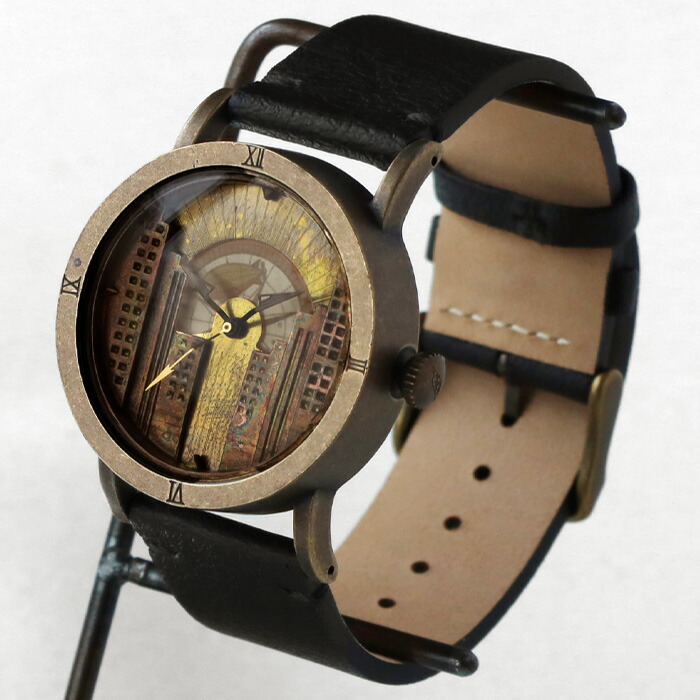【楽天市場】DEDEGUMO(デデグモ) 手作り 腕時計 メトロポリタン クォーツ サン＆ムーン メンズ レディース [S36-2] 京都 ハンドメイド ウォッチ ブランド ヴィーガンレザー ...