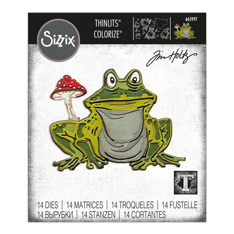 【楽天市場】Sizzix シジックス シンリッツ ダイ セット [マイロン カラーライズ] / Thinlits Die Set 14PK ...