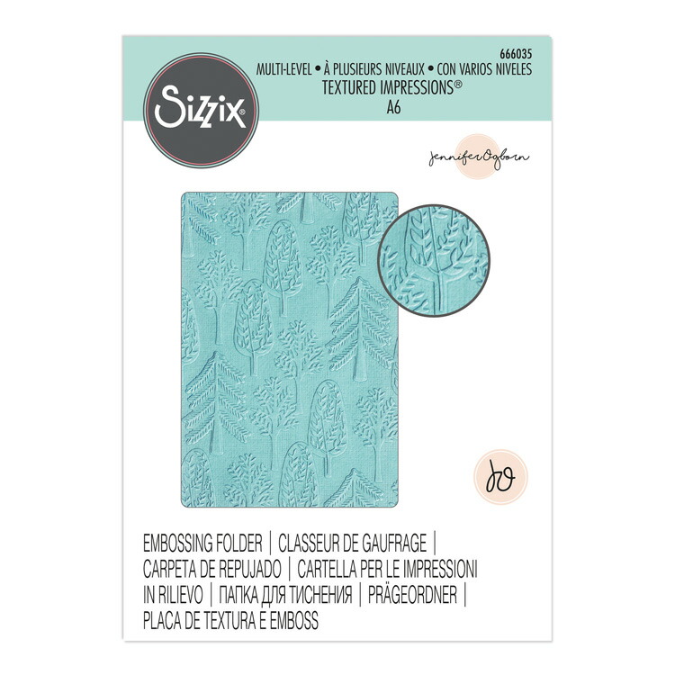 【楽天市場】Sizzix シジックス マルチレベル テクスチャード インプレッションズ エンボッシング フォルダー [フォレスト ...