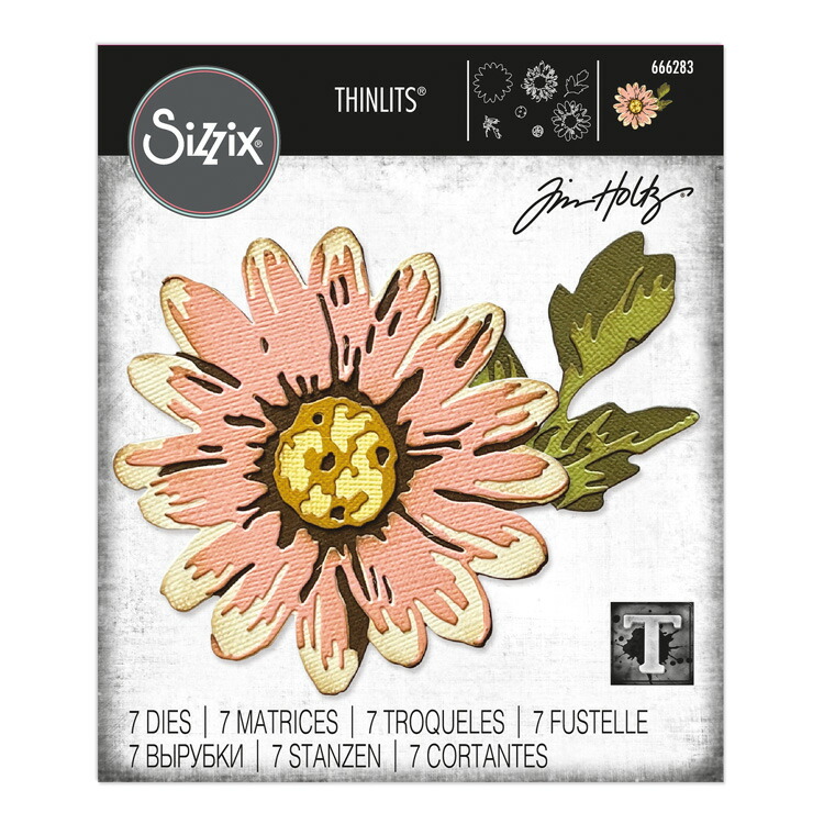【楽天市場】Sizzix シジックス シンリッツ ダイ セット [ブロッサム] / Thinlits Die Set 7PK Blossom ...