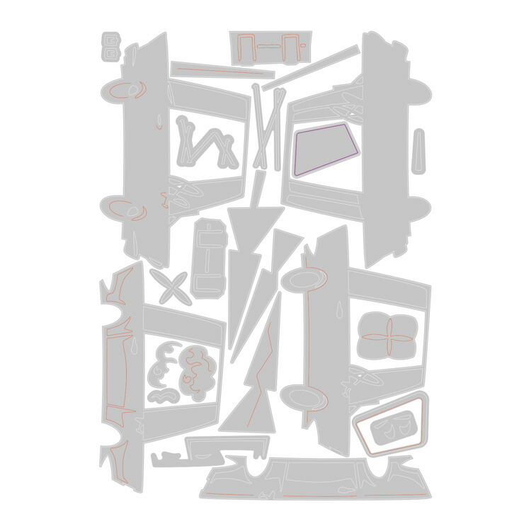 【楽天市場】Sizzix シジックス シンリッツ ダイセット [ロードトリップ カラーライズ] / Thinlits Die Set 25PK ...