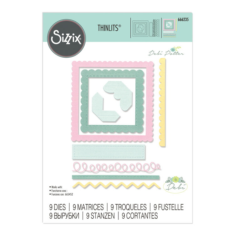 【楽天市場】Sizzix シジックス シンリッツ ダイ セット [ファビュラス フレーム&ボーダーズ] / Thinlits Die Set 9PK Fabulous Frames ...