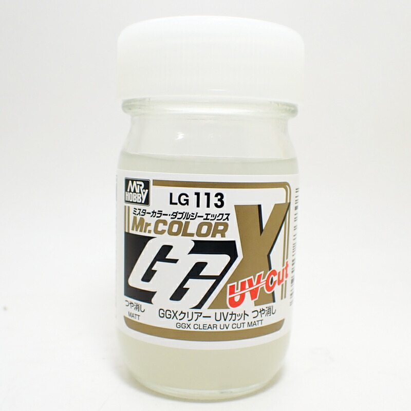 【楽天市場】Mr.カラー GGX ダブルジーエックス LG113 つや消しクリアー UVカット 溶剤系アクリル樹脂塗料 容量：60ml：クラホビ