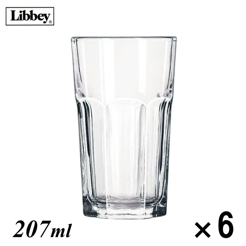 【楽天市場】(米)リビー/Libbey ジブラルタル ハイボール 207ml No.15239 6個セット RLB-T5/9-2227-1001_ES カクテル グラス タンブラー お酒 ...