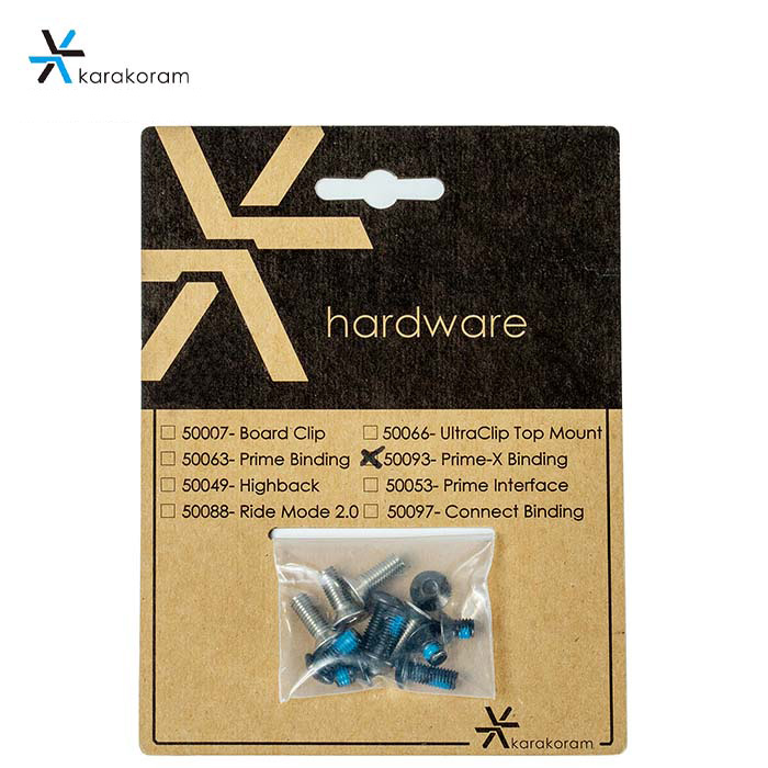 【楽天市場】【CRASS大感謝祭★毎日7%OFFクーポン配布中！！】karakoram PRIME X BINDING HARDWARE カラコラム ハードウェア スノーボード パーツ ビス ...