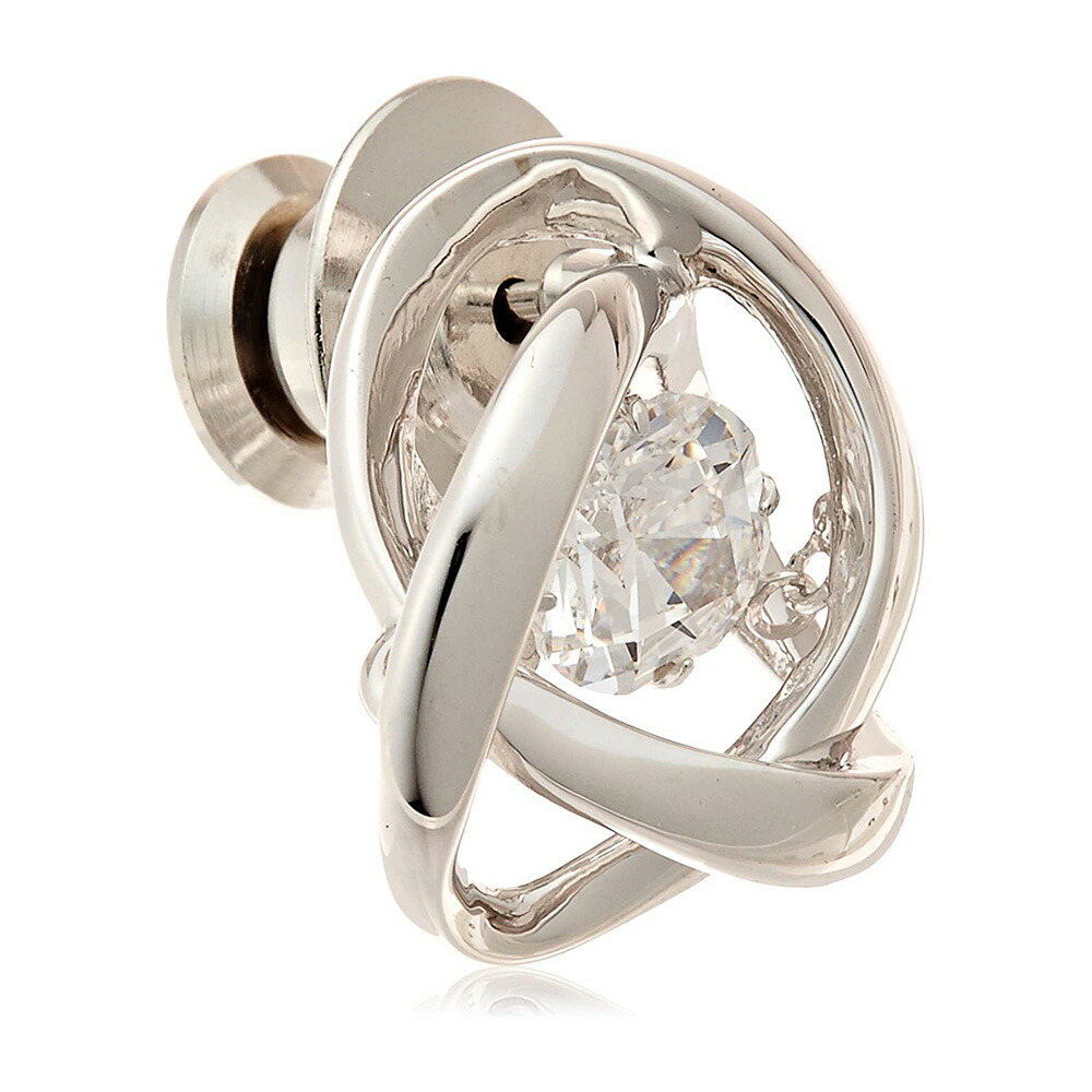 【楽天市場】[Crossfor New York] クロスフォーニューヨーク タイニーピン Loop2 NY-T012 ＜ シルバー925 ラペルピン ダンシングストーン レディース メンズ ...