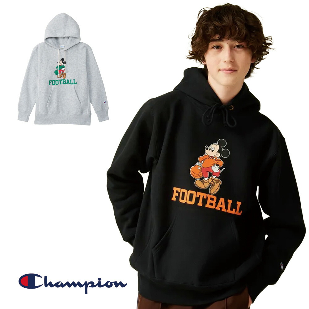 【楽天市場】CHAMPION チャンピオン ディズニー フーデッドスウェットシャツ 24FW リバースウィーブ(R) (C3-A131)：creak