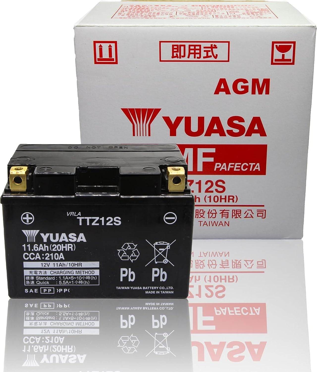 【楽天市場】【在庫処分】TAIWAN YUASA TTZ12S 台湾 ユアサ シールド型 バイク用バッテリー 即用式 AGM：プロショップ シーサー