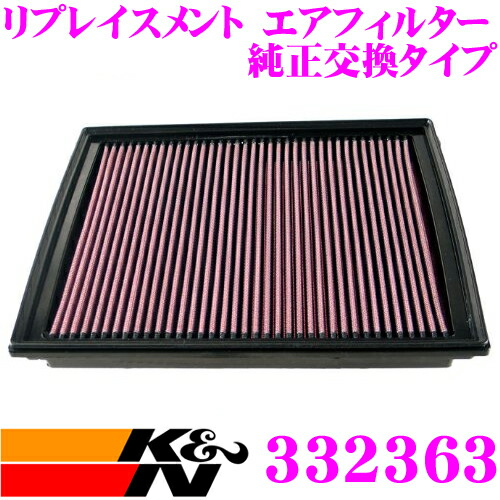 【楽天市場】【当店限定!P5倍!要エントリー 2/4 20時～】K&N 純正交換フィルター 33-2363 ジープ チェロキー 用 ...