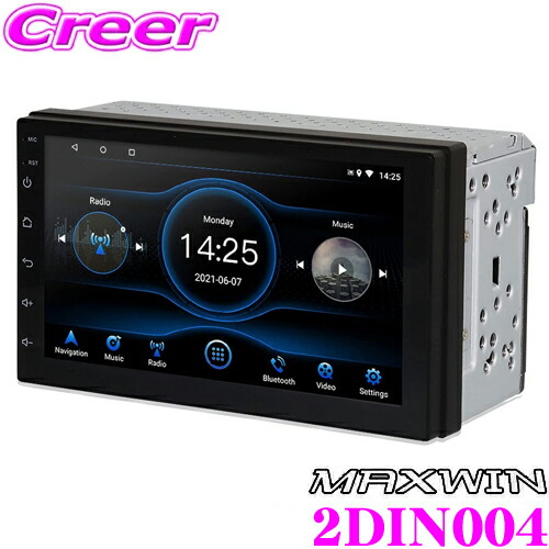 【楽天市場】MAXWIN マックスウィン 2DIN004 Android10システム搭載 2DINディスプレイオーディオ 高画質 GPS Bluetooth接続対応 USBスロット装備 バック ...