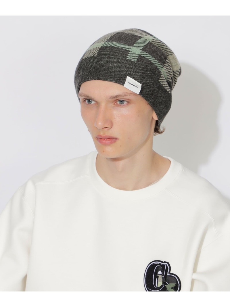 【楽天市場】【SALE／50%OFF】パーシャルクレストブリッジチェックニットキャップ CB CRESTBRIDGE ブルーレーベル ...
