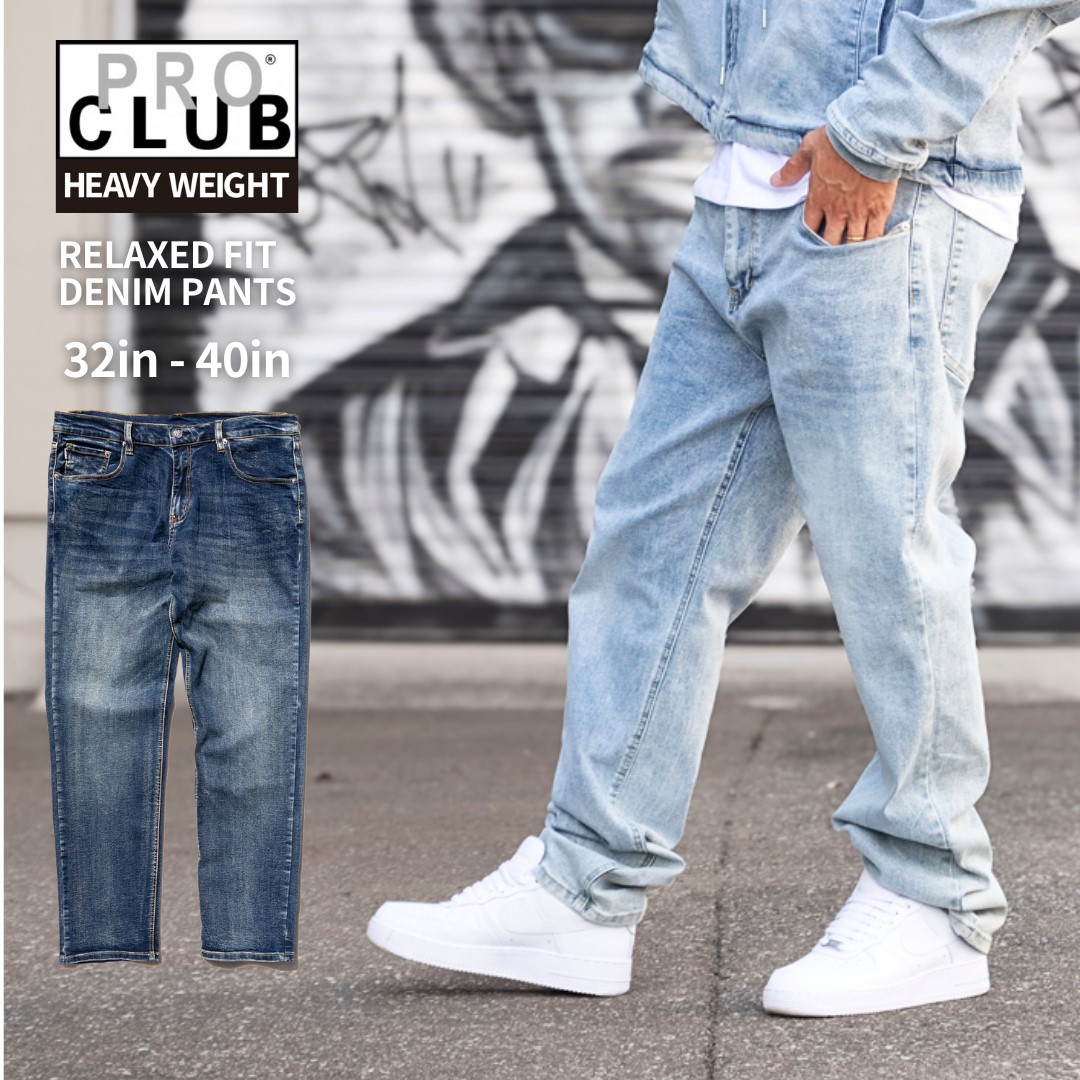 【楽天市場】PRO CLUB プロクラブ 【Relaxed Fit Denim Pant】 ジーンズ デニム リラックスフィット ヘビー ...