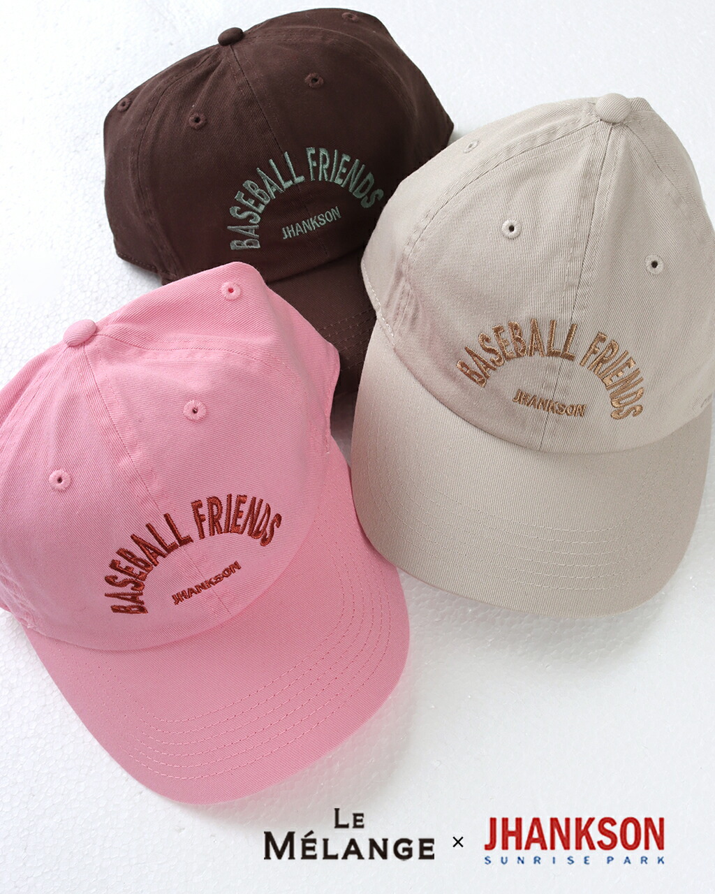 【楽天市場】【1点10% 2点15%off】【SALE/10%off】『JHANKSON』x『Le Melange』コラボキャップ le ...